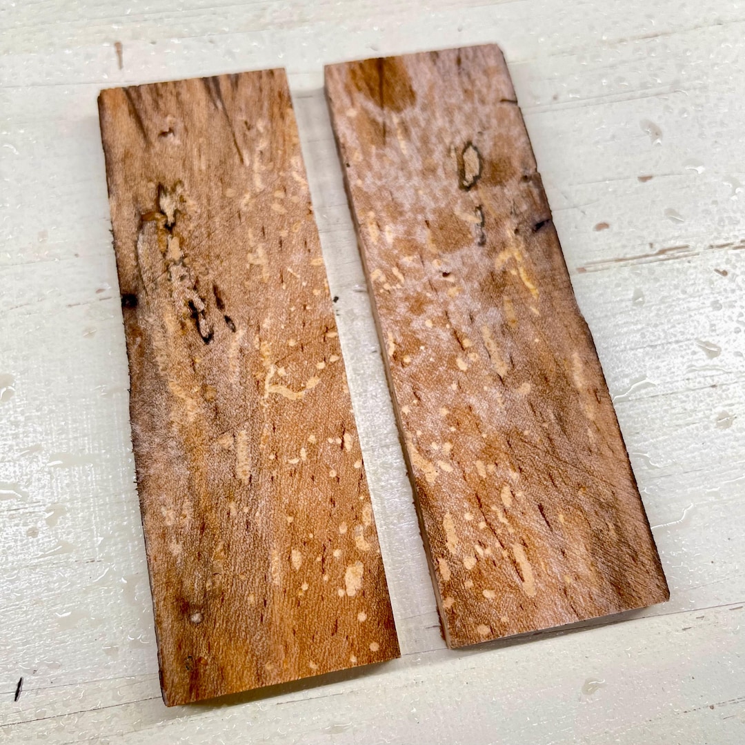 Knife Scales-book Matched Spalted Birch for Stabilizing, Scales ...