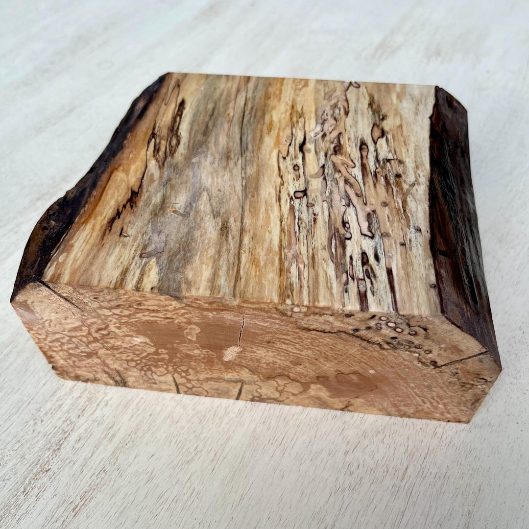Spalted Birch Block for Resaw, Knife Scales, Stabilizing, Turning ...