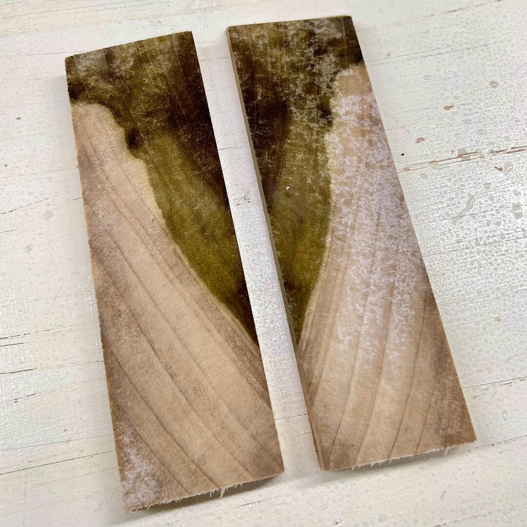 Knife Scales-book Matched Rainbow Poplar for Stabilizing, Knife Scales ...