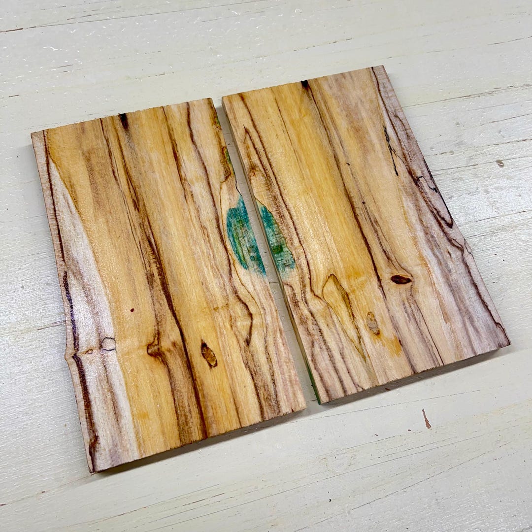 Knife Scales-book Matched, Spalted Birch Wood for Stabilizing, Scales ...