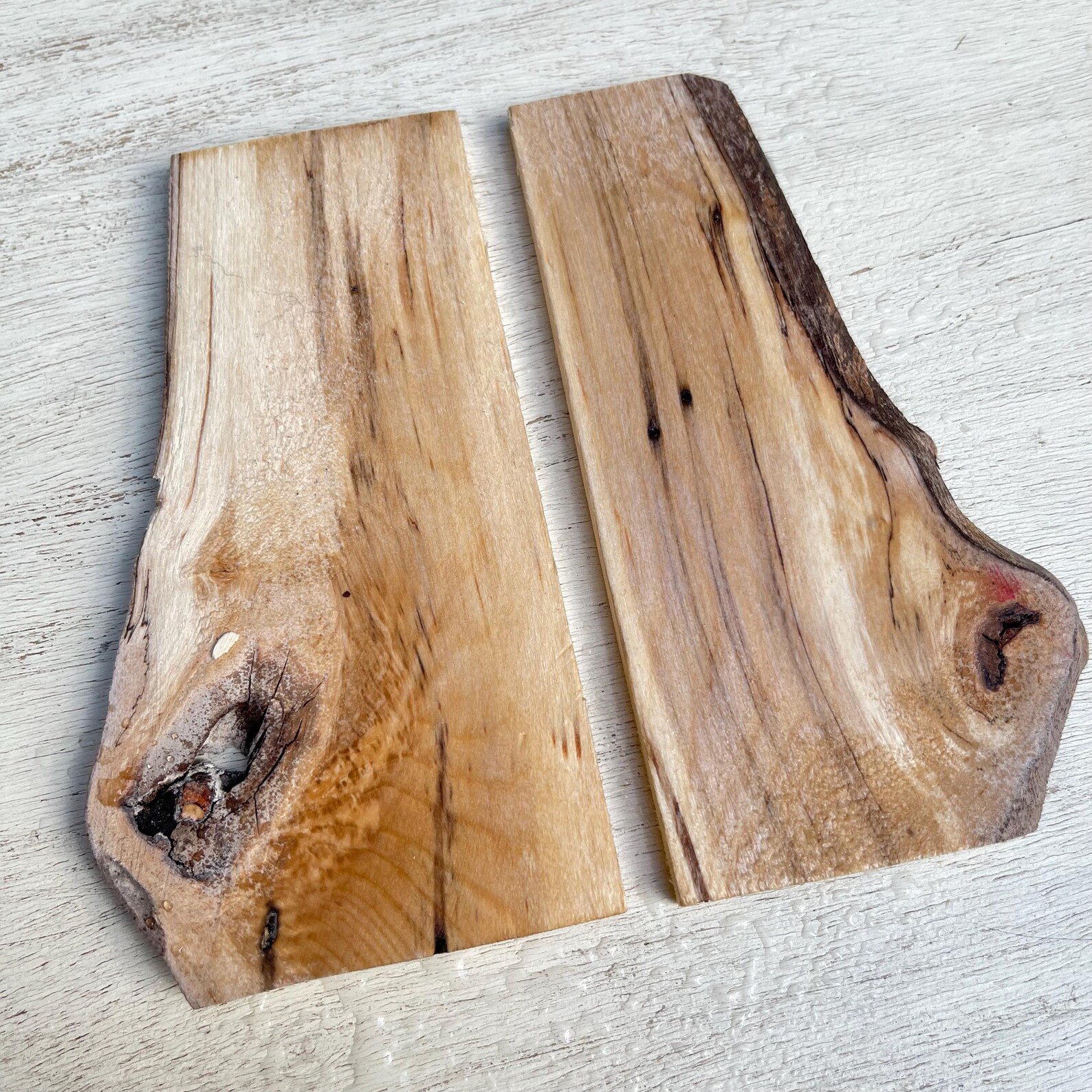 Knife Scales-book Matched, Spalted Birch Wood for Stabilizing, Scales ...