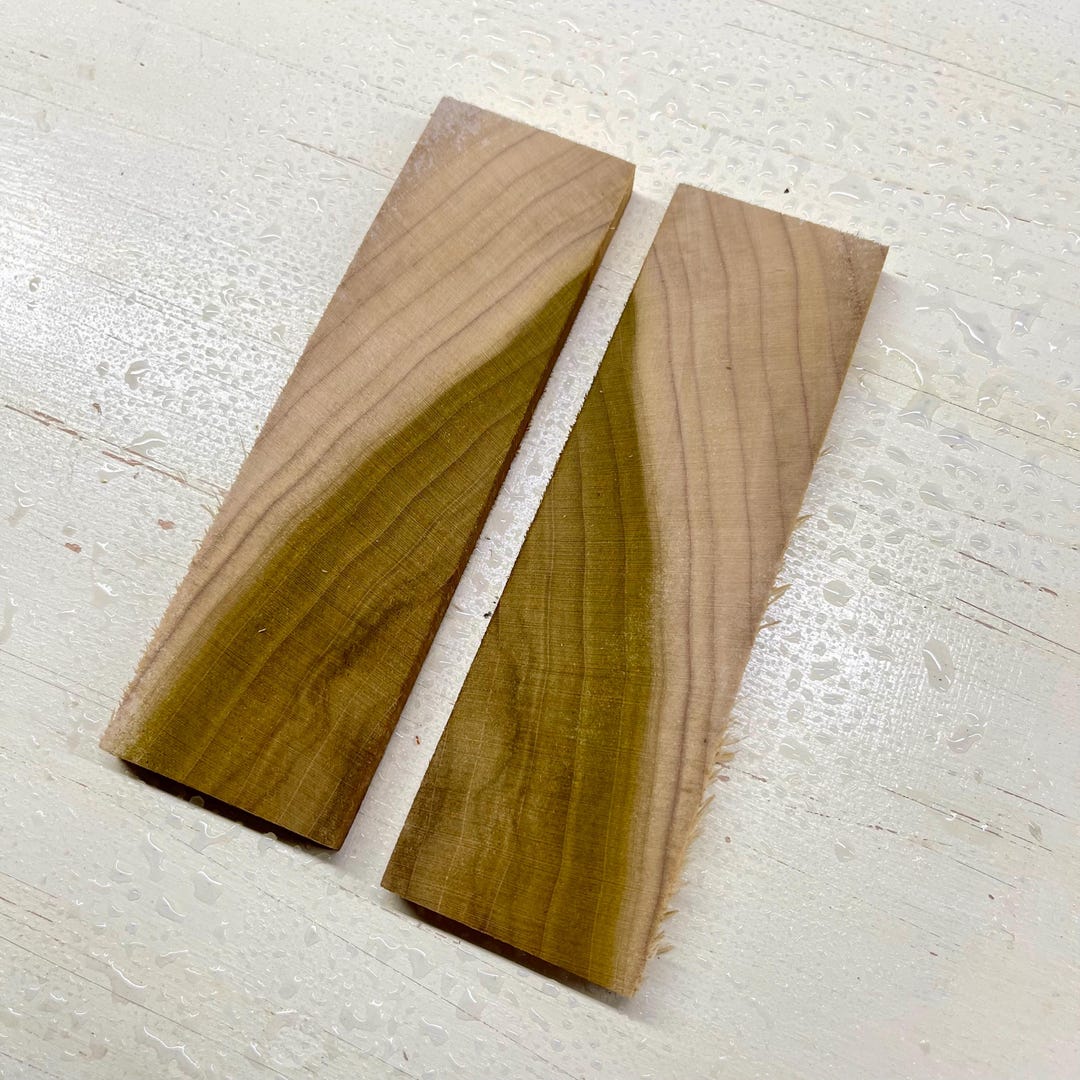 Knife Scales-book Matched Rainbow Poplar for Stabilizing, Knife Scales ...