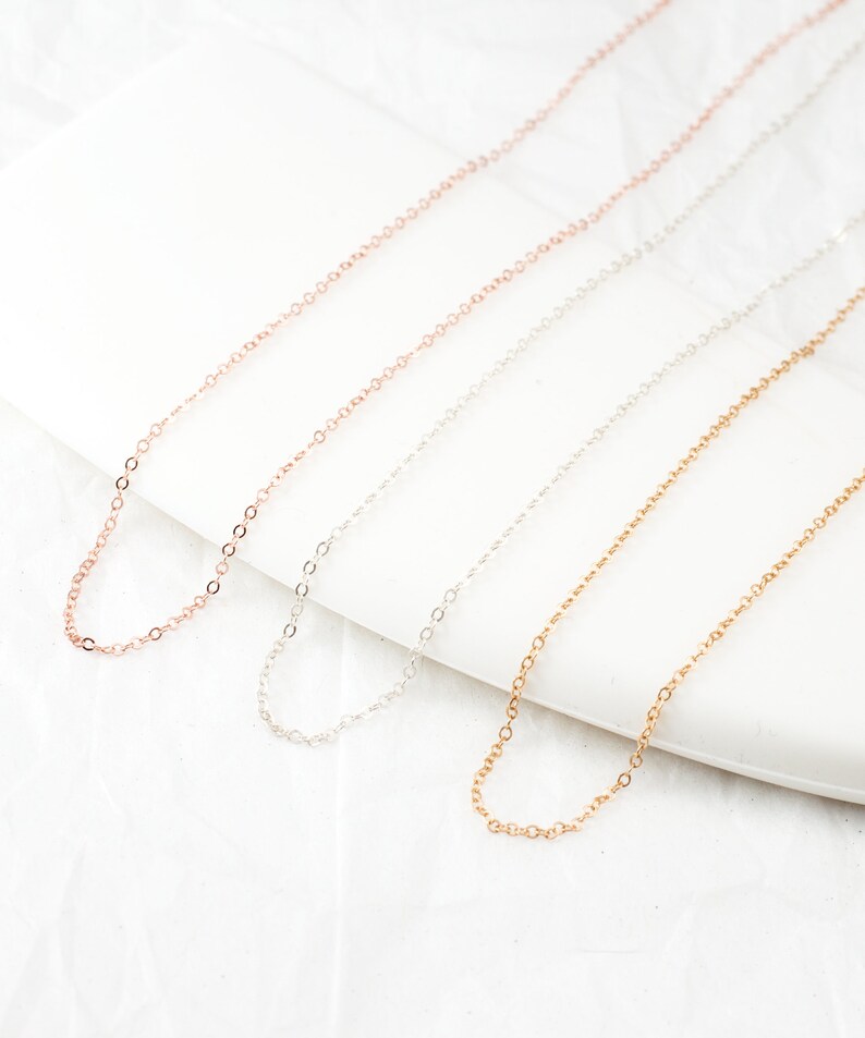 Dainty Thin Chain Necklace Layering Necklace Thin Gold | Etsy