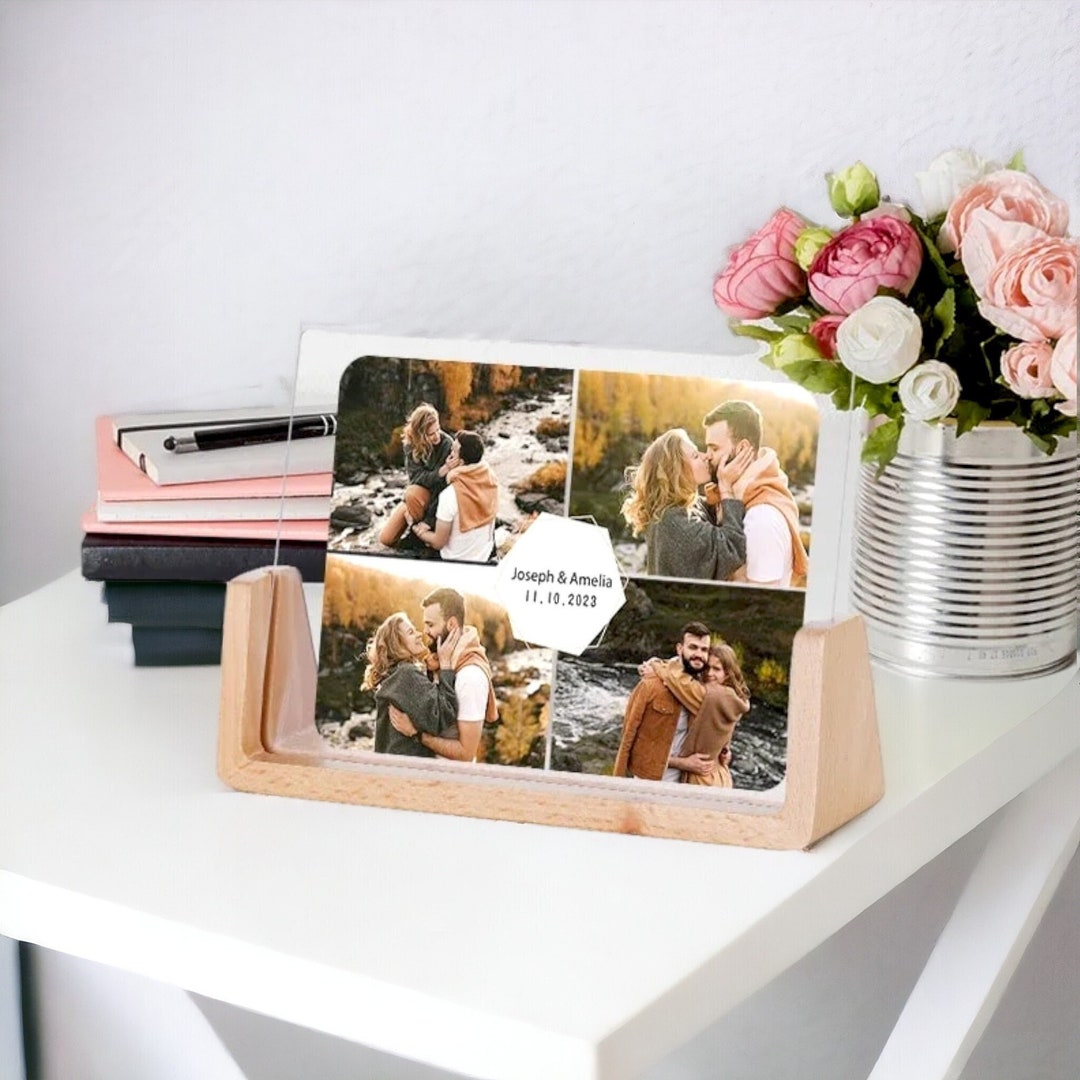 Customized Couples Photo Frame, Personalized Name Date Keepsake, Gift ...