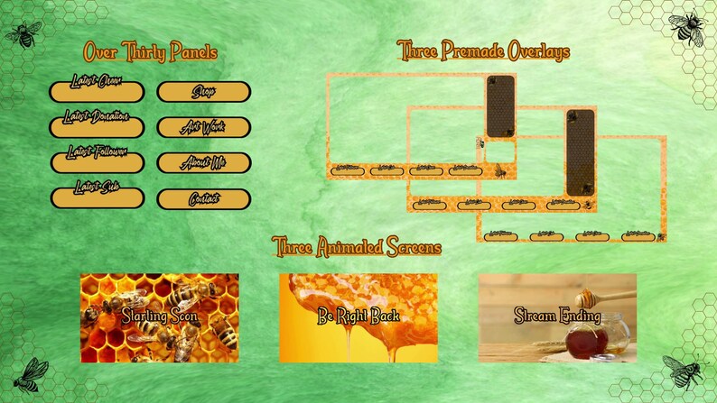 Bee Themed Overlay - Etsy