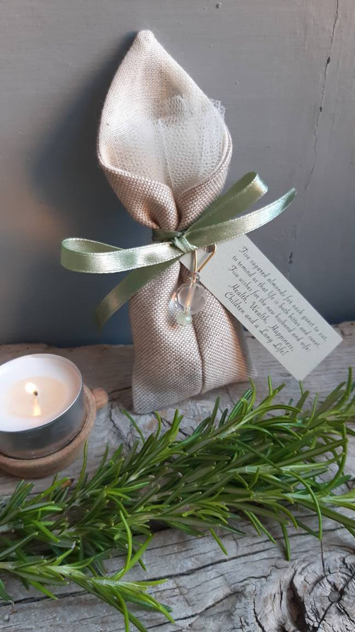 Italian Wedding Favor Bags, Italian Bomboniera Bags, SET of 10 - Etsy