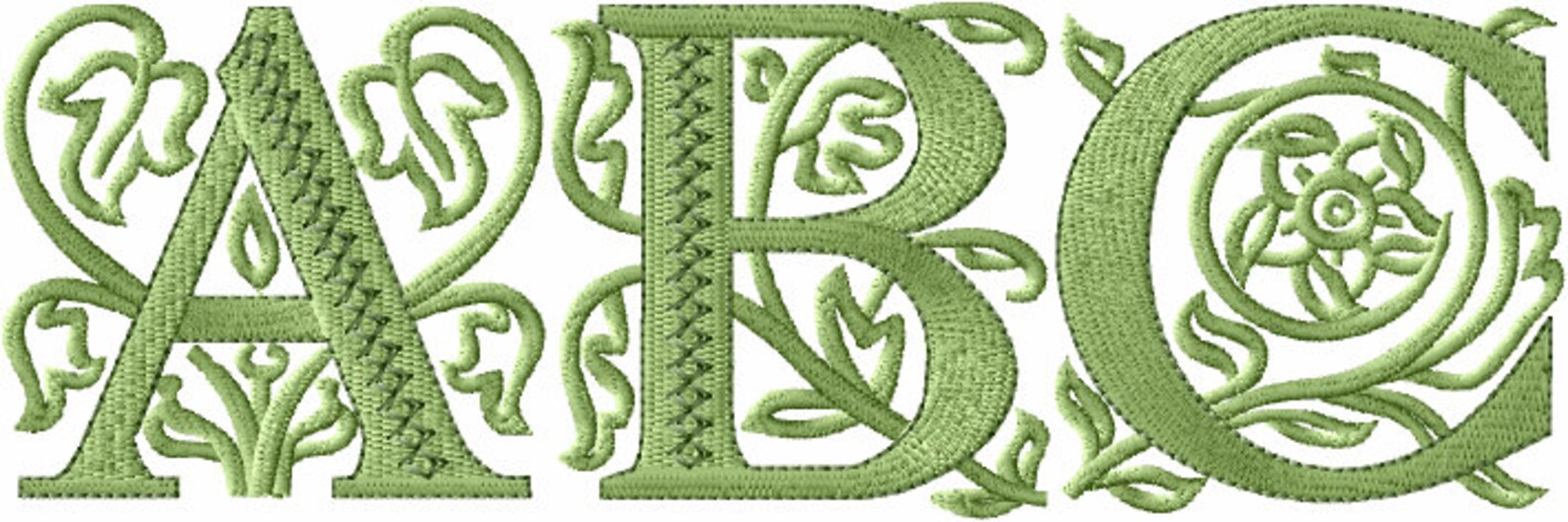 Victorian Glamour Monogram Machine Embroidery 26 Designs 26 | Etsy