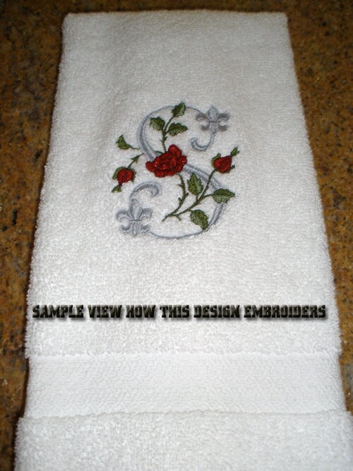 Royal Rose Font 26 Machine Embroidery Letters for 4"x4" Hoop F2108 - Etsy