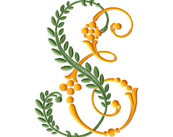 M and S 5 Two-letter Monogram Combination Machine Embroidery | Etsy