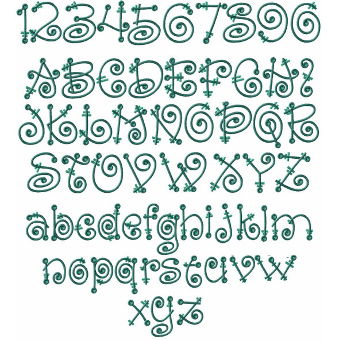Fairy Tale Alphabet Machine Embroidery 26 Upper-case Letters, 10 ...