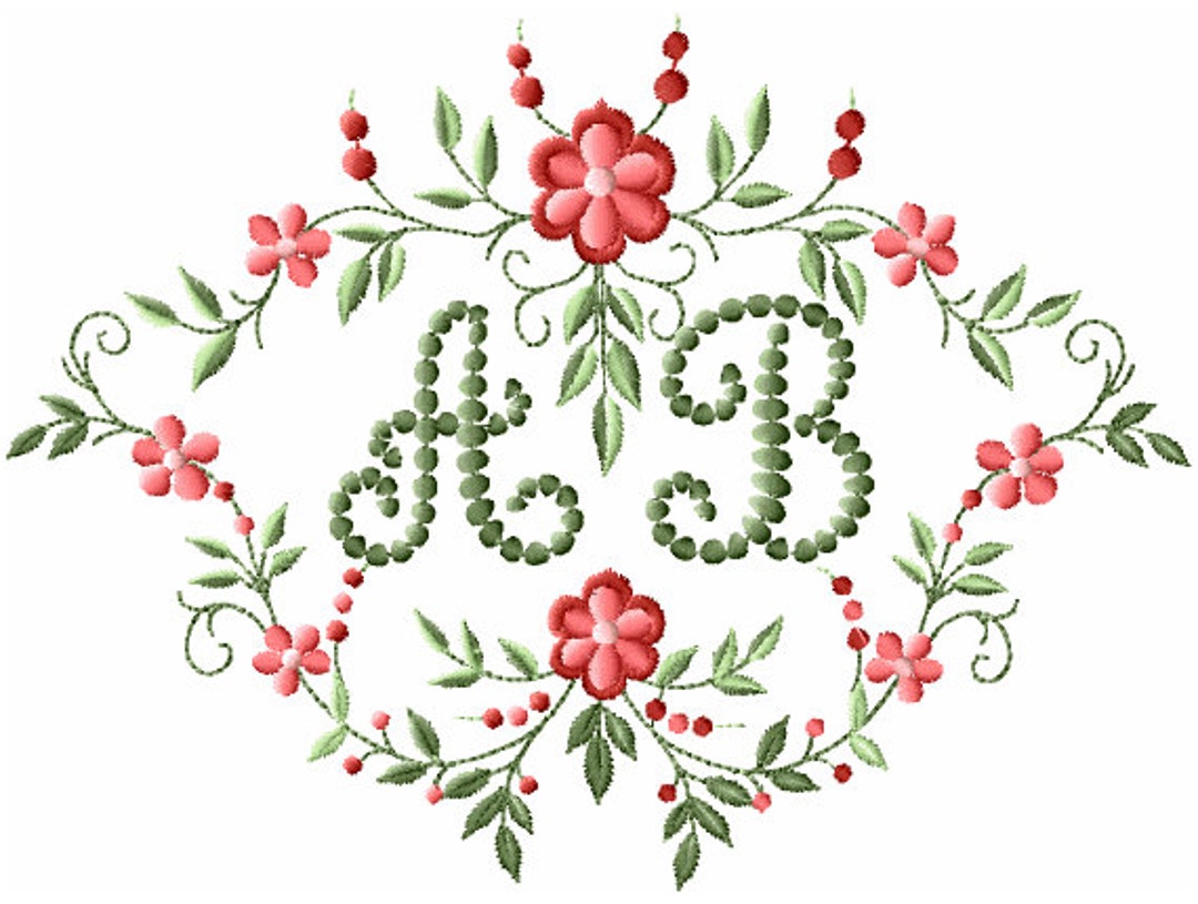 Heirloom Monogram Machine Embroidery 27 Designs (capital Letters in ...