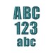 Calico Alphabet Machine Embroidery 62 Designs 26 Upper-case Letters, 10 ...