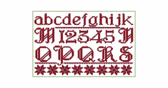 Gothic Alphabet Cross-stitch Machine Embroidery Designs | Etsy