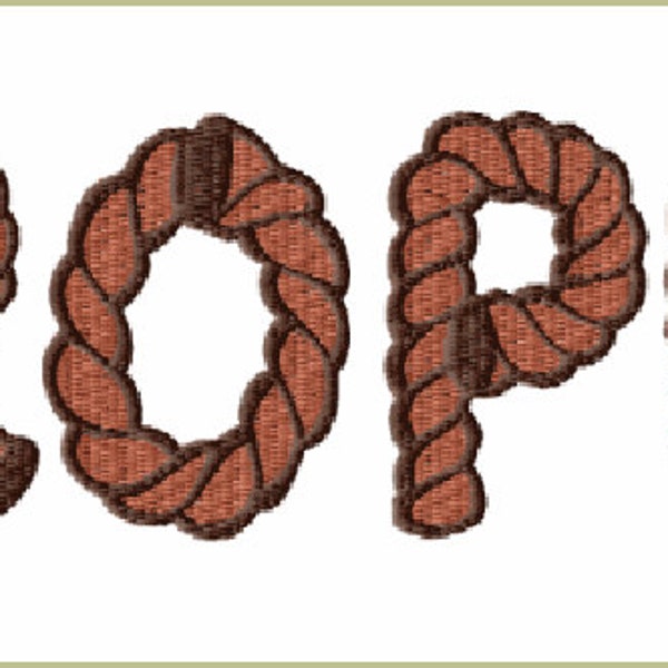 Rope Alphabet - Etsy