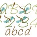 Dragonfly Alphabet 26 Upper-case Letters, 10 Numerals and 26 Lower-case ...