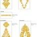 The Golden Symbols 15 Machine Embroidery Designs for 5"x7" Hoop, D2140 ...