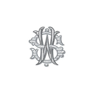 S and W or W and S #3 Two-letter Monogram Combination Machine ...