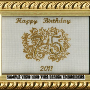 ABC Embroidery 20 Designs Anniversary Numbers for 5"x7" Hoop, D2125 - Etsy