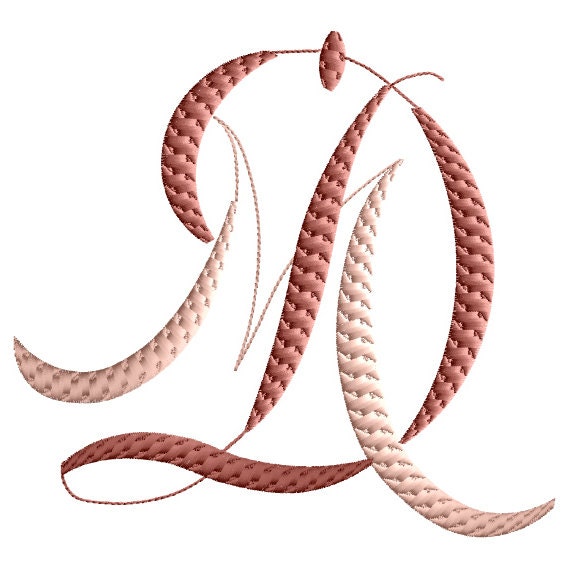 M and D 2 Two-letter Monogram Combination Machine Embroidery - Etsy