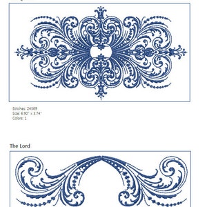 The Royal Family 14 Machine Embroidery Designs for 5"x7" for Hoop D2106 ...
