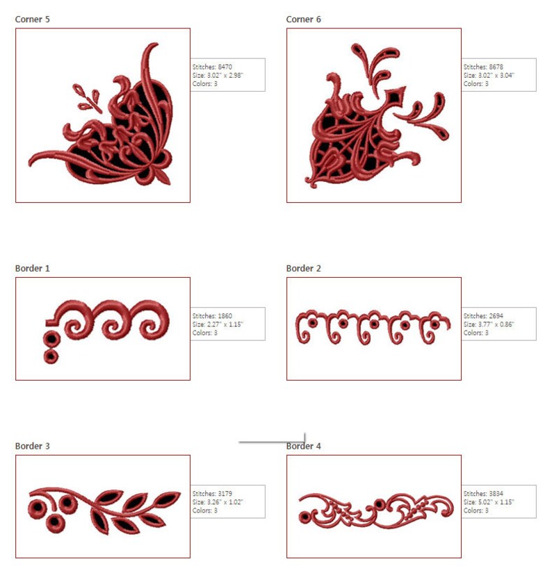 ABC Embroidery Designs 10 Ancient Gothic Cutwork for 4"x4" Hoop and One ...