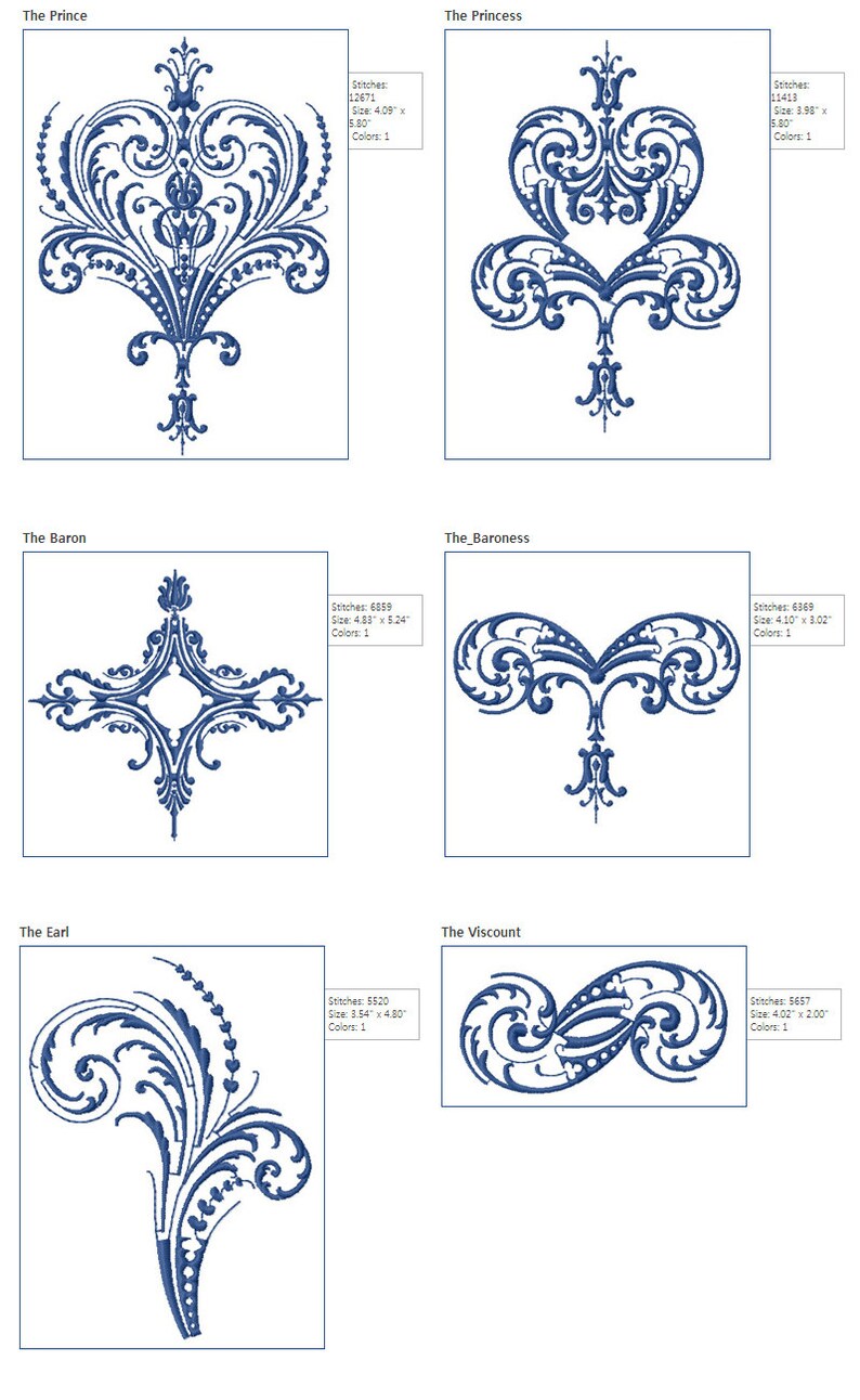 The Royal Family 14 Machine Embroidery Designs for | Etsy