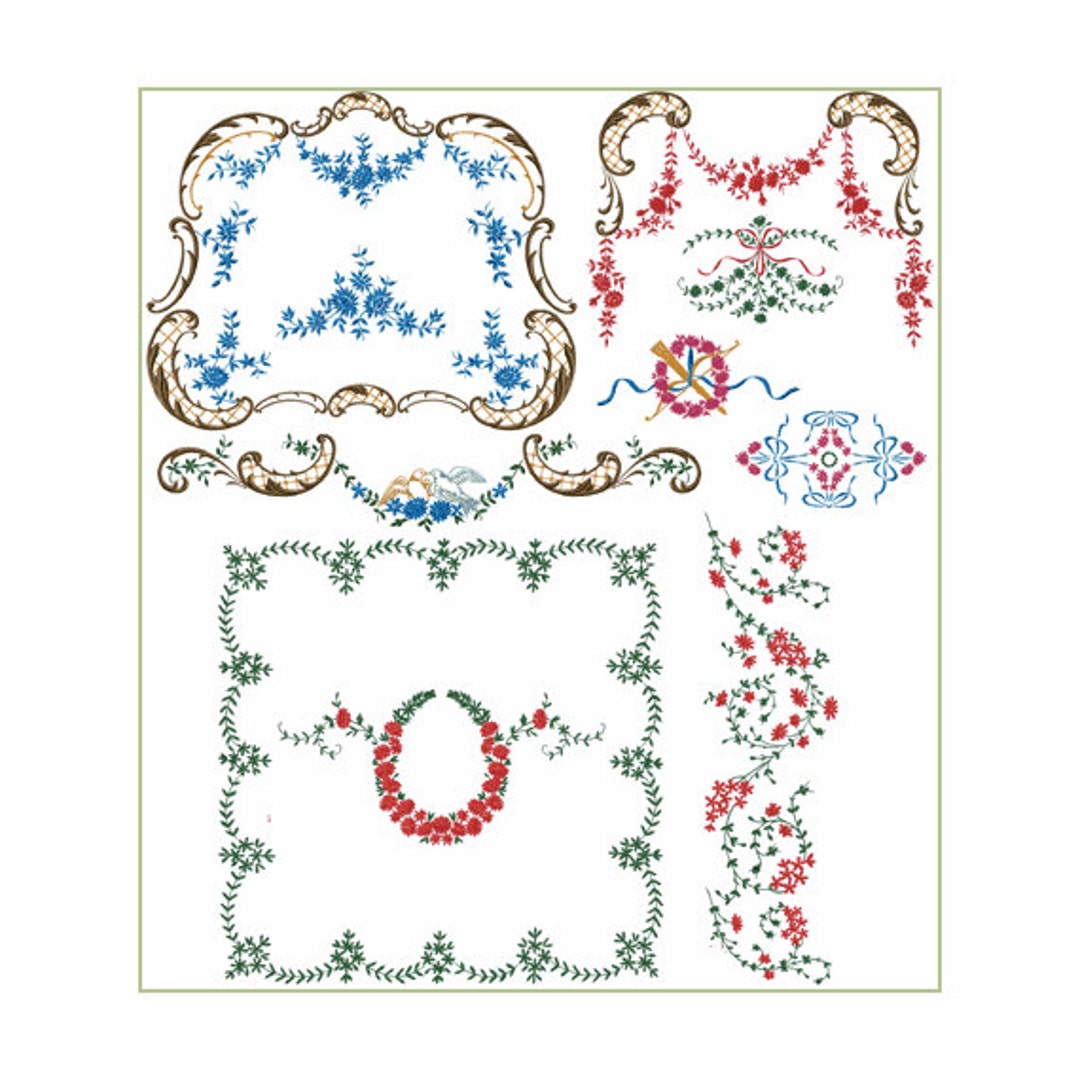 Victorian Decor 21 Machine Embroidery Designs for 5x7 Hoop D2177 - Etsy
