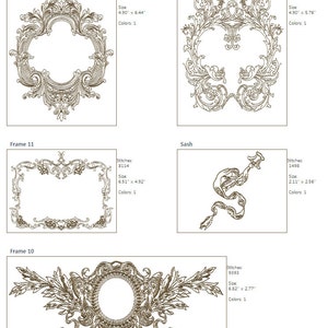 Medieval Frames 2 14 Machine Embroidery Designs for 5"x7" for Hoop ...