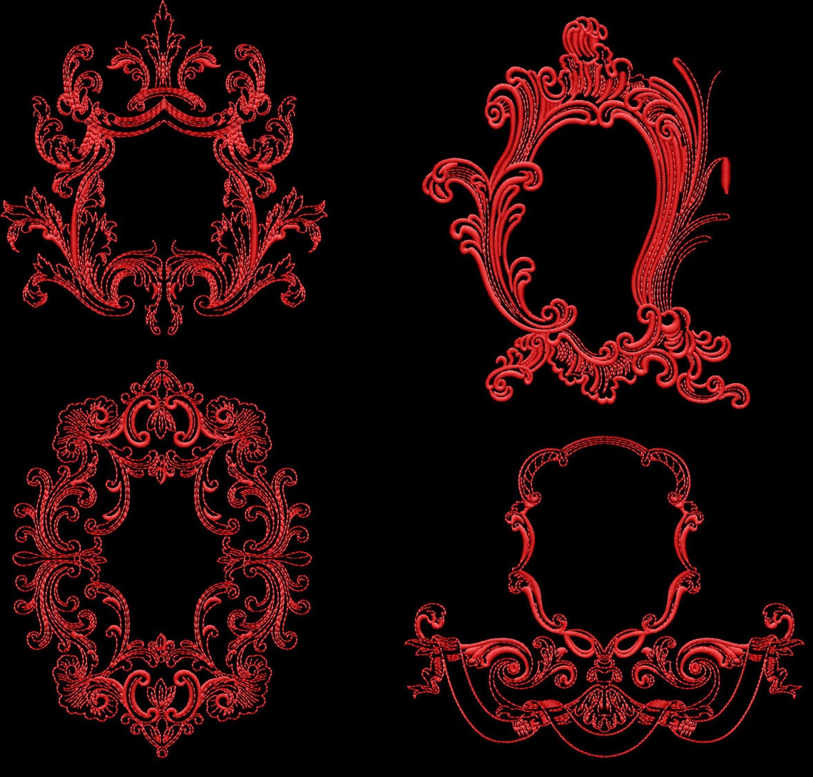 Medieval Frames 2 14 Machine Embroidery Designs for - Etsy