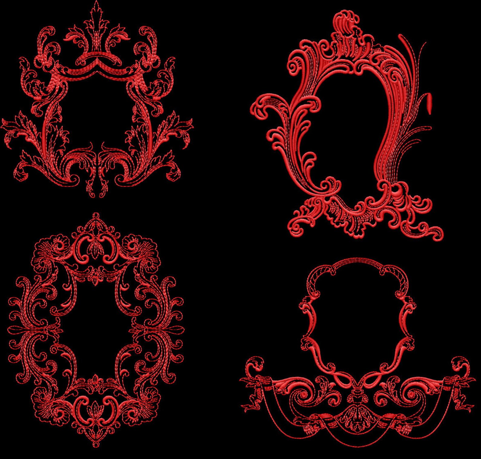 Medieval Frames 2 14 Machine Embroidery Designs for - Etsy
