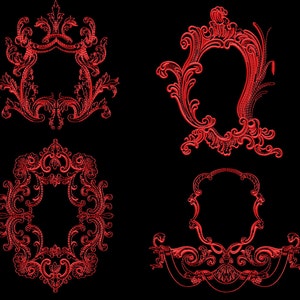 Medieval Frames 2 14 Machine Embroidery Designs for 5"x7" for Hoop ...