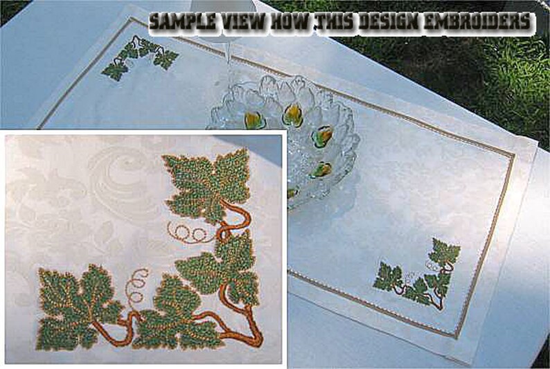 ABC Designs Grape Vines 14 Machine Embroidery Designs for | Etsy
