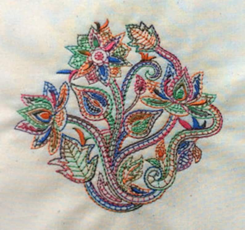 Paisley Motifs 15 Machine Embroidery Designs for 5"x7" Hoop D2223 - Etsy