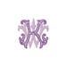 K and W 1 Two-letter Monogram Combination Machine Embroidery - Etsy