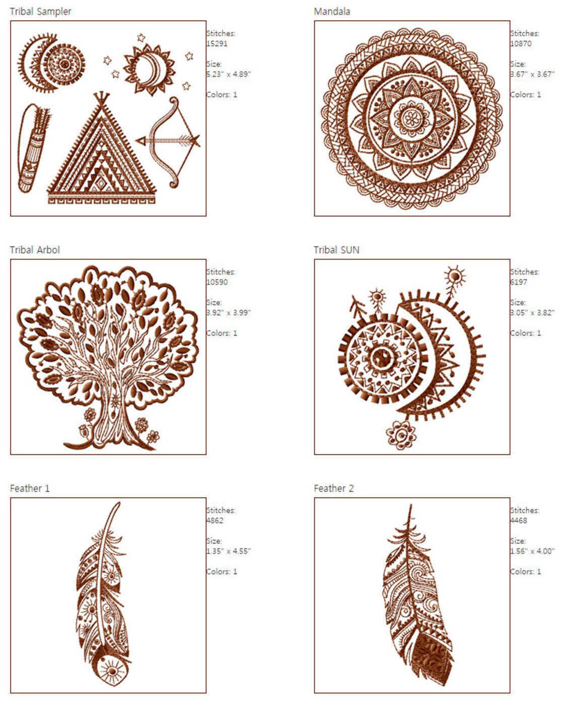 Tribal Symbols 20 Machine Embroidery Designs for 5"x7" Hoop D2247 - Etsy