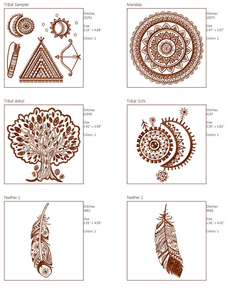 Tribal Symbols 20 Machine Embroidery Designs for - Etsy