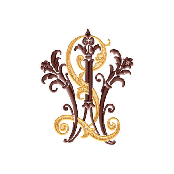 Letter W Embroidery - Etsy