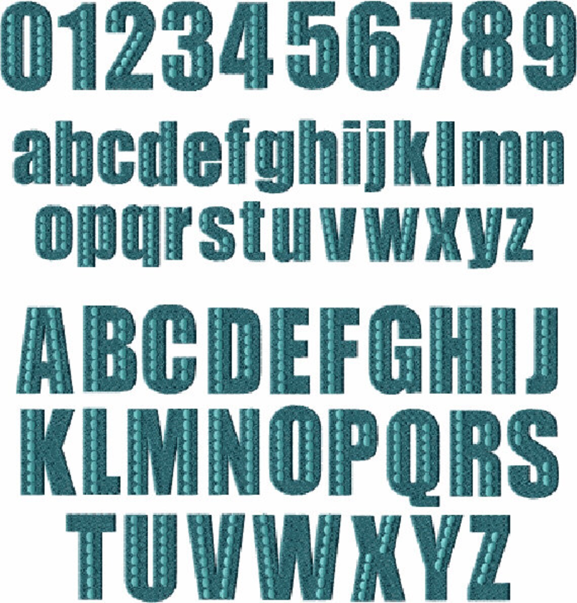 Calico Alphabet Machine Embroidery 62 Designs 26 Upper-case | Etsy