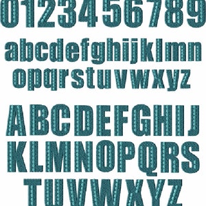 Calico Alphabet Machine Embroidery 62 Designs (26 Upper-case Letters ...