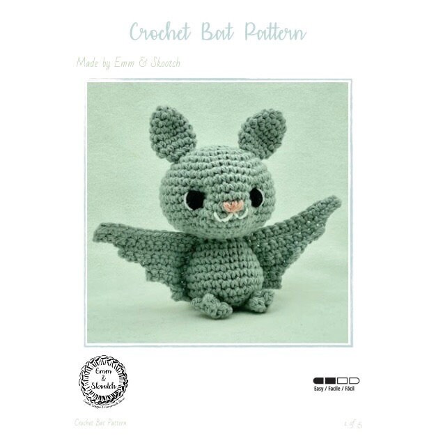Eco Friendly Crochet Bat Kit Amigurumi Plush Pattern - Etsy