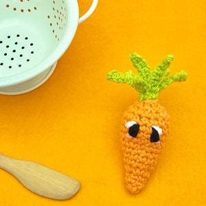 Carrot Crochet Pattern, Amigurumi Crochet Carrot Pattern, Mini Food ...