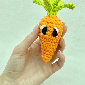 Carrot Crochet Pattern, Amigurumi Crochet Carrot Pattern, Mini Food ...