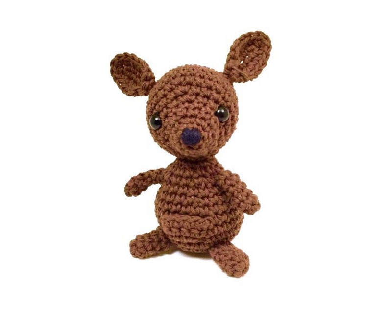 Crochet Kangaroo Pattern, Amigurumi Stuffed Toy, Kangaroo Plush ...
