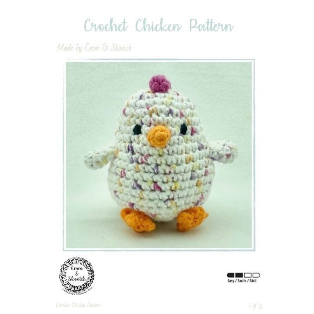 Chicken Crochet Pattern, Amigurumi Plush Pattern, Homemade Chicken Toy ...