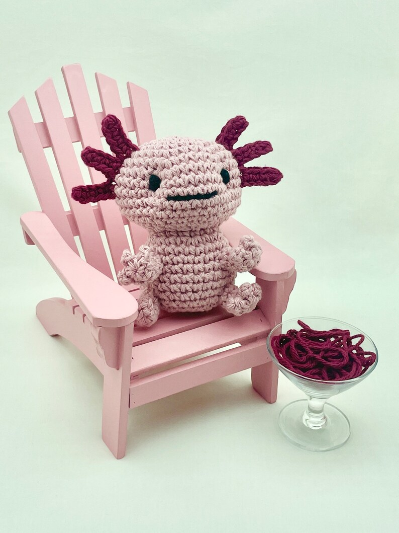 Axolotl Crochet Pattern, Amigurumi Axolotl DIY Tutorial, Easy Level ...