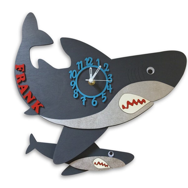 Shark Clock - Etsy
