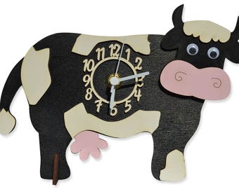 Cow clock | Etsy