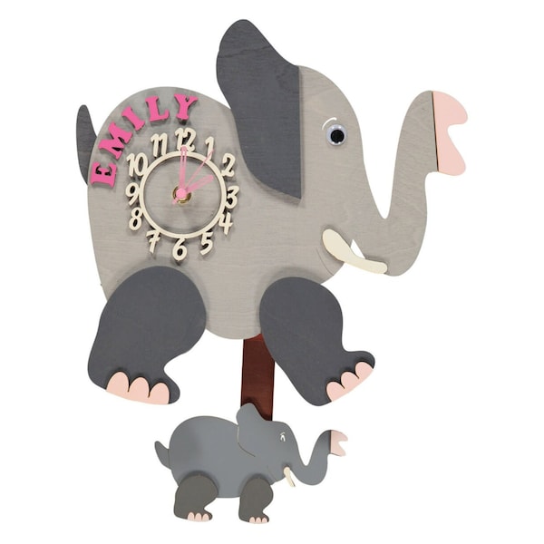 Elephant Clock - Etsy