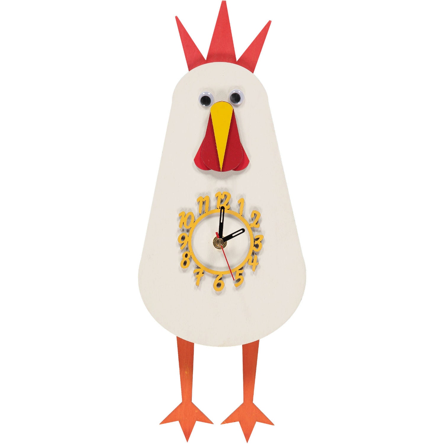 Chicken Personalised Wooden Pendulum Clock - Etsy