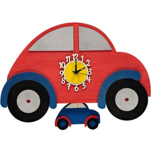 Car Personalised Wooden Pendulum Clock - Etsy
